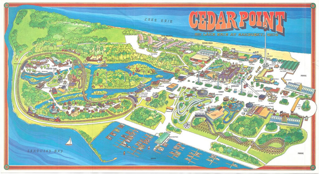 Cedar Point Map Map Of Best Western Cedar Point Area Sandusky Cedar | Maps Of Ohio