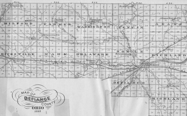 Defiance County Ohio Map Oconto County Plat Map | Maps Of Ohio