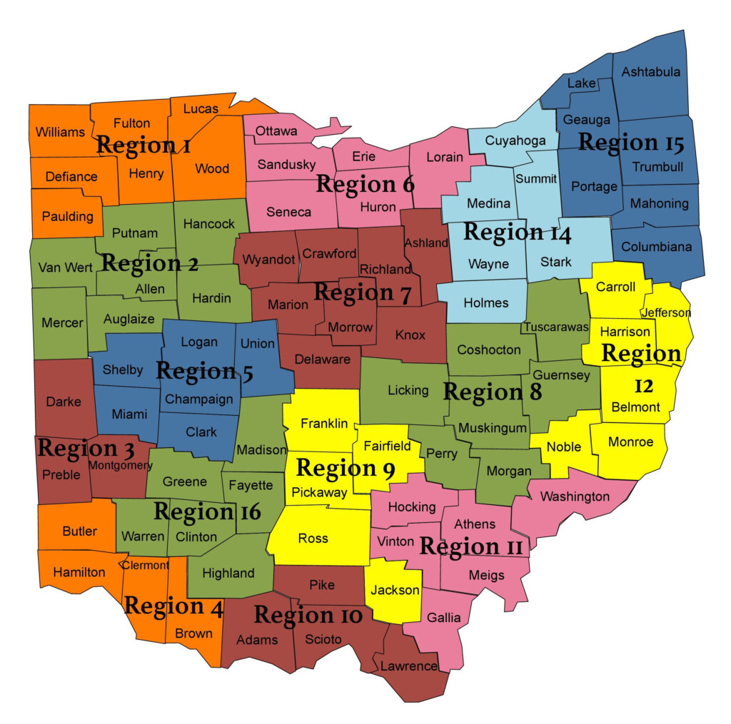 Regions Of Ohio Map | Maps Of Ohio