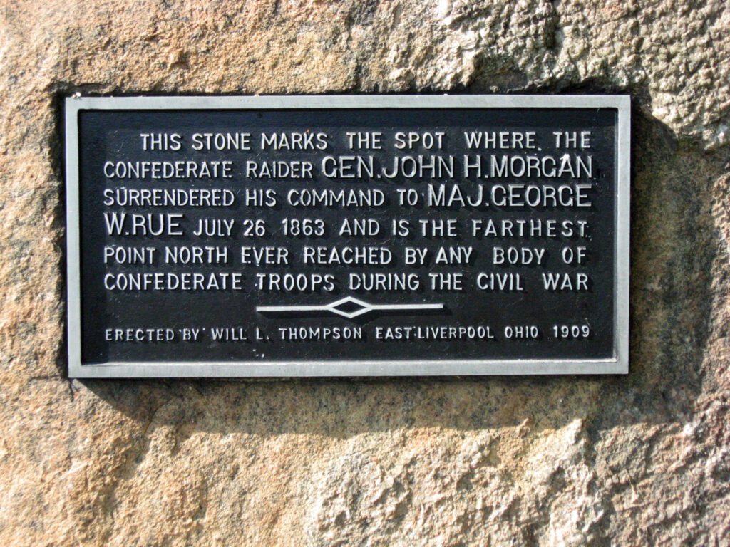 Map Of Morgan's Raid In Ohio | Maps Of Ohio