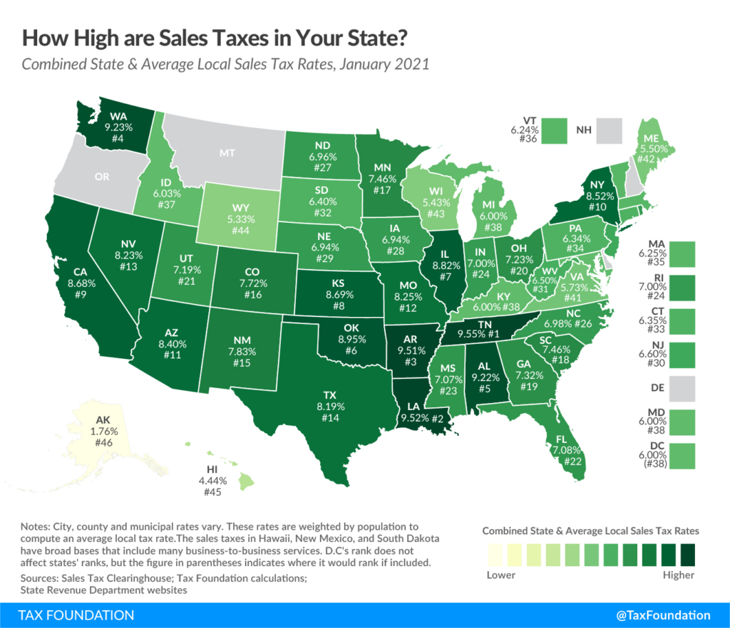 State Of Ohio Sales Tax Map | Maps Of Ohio