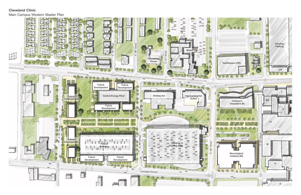 Map Of Cleveland Clinic Main Campus Cleveland Ohio | Maps Of Ohio