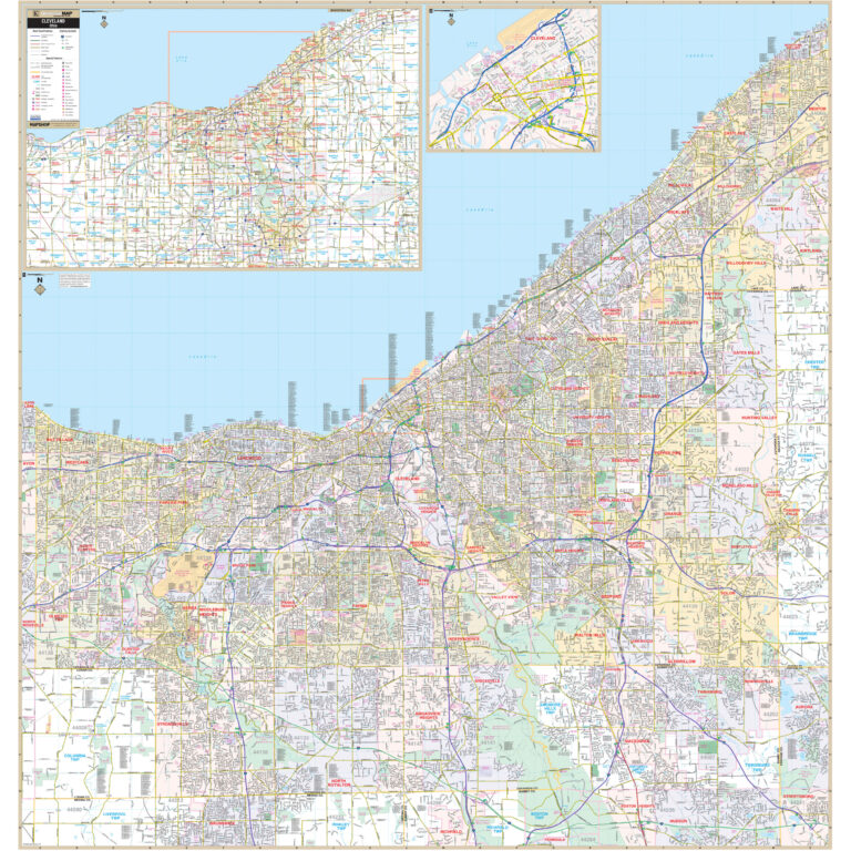 Road Map Of Cleveland Ohio | Maps Of Ohio