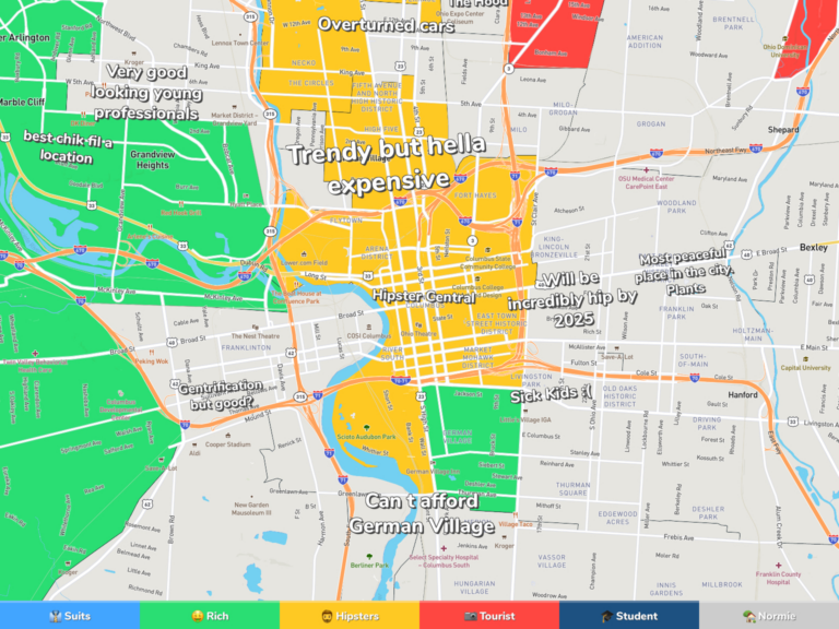 Suburbs Of Columbus Ohio Map | Maps Of Ohio