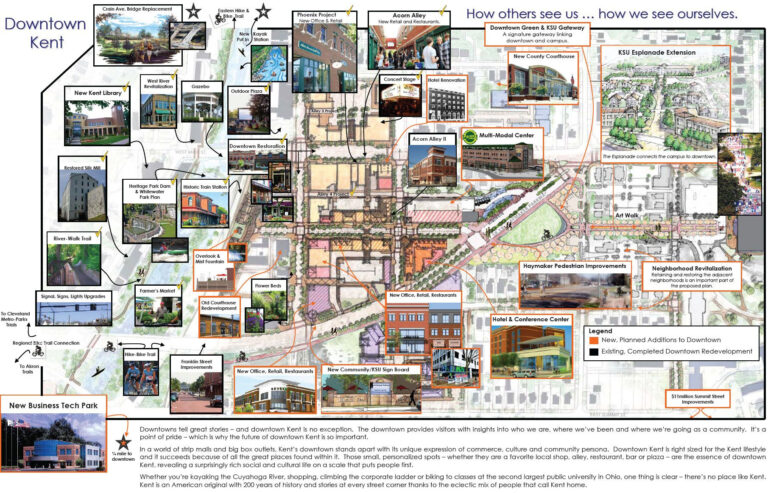Map Of Downtown Kent Ohio | Maps Of Ohio
