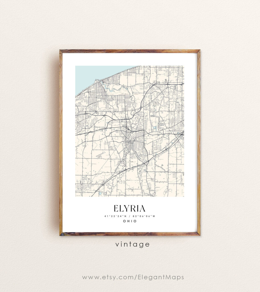 Street Map Of Elyria Ohio | Maps Of Ohio
