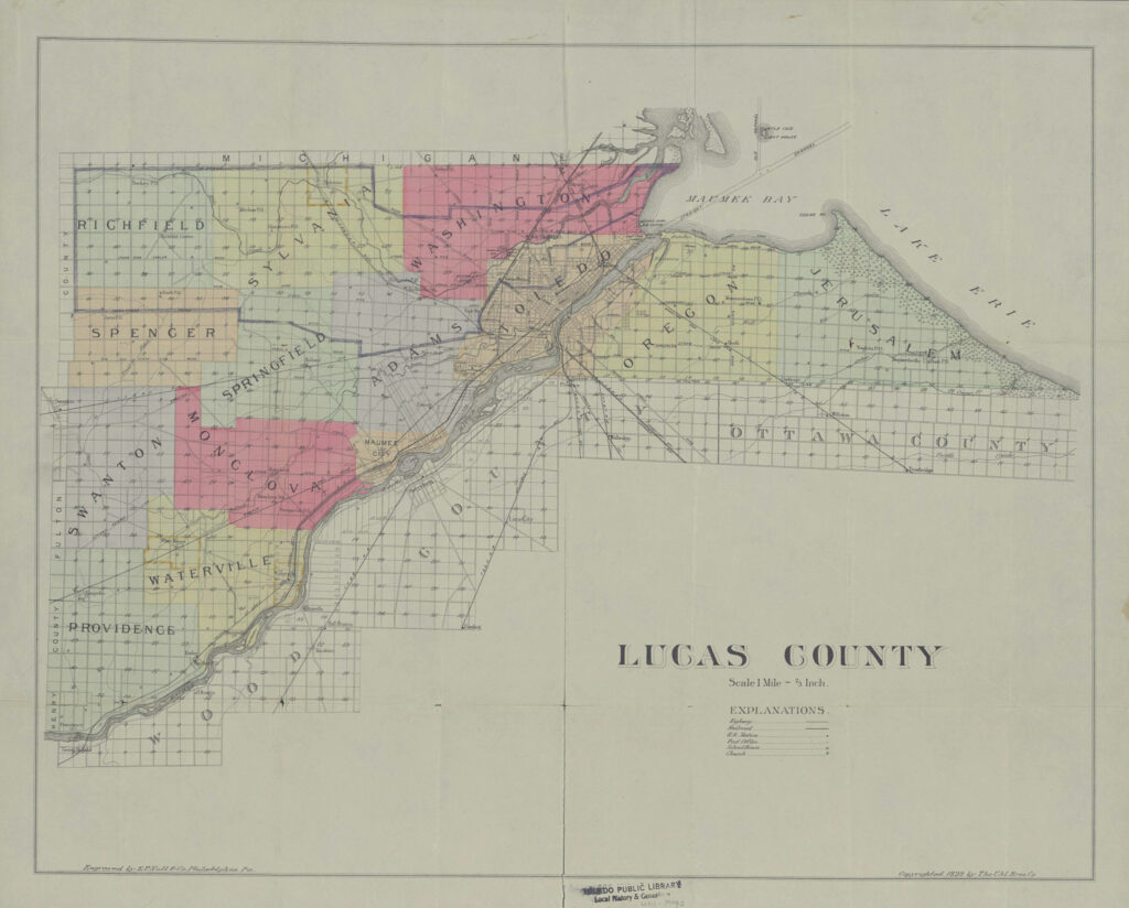 Map Of Lucas County Ohio | Maps Of Ohio