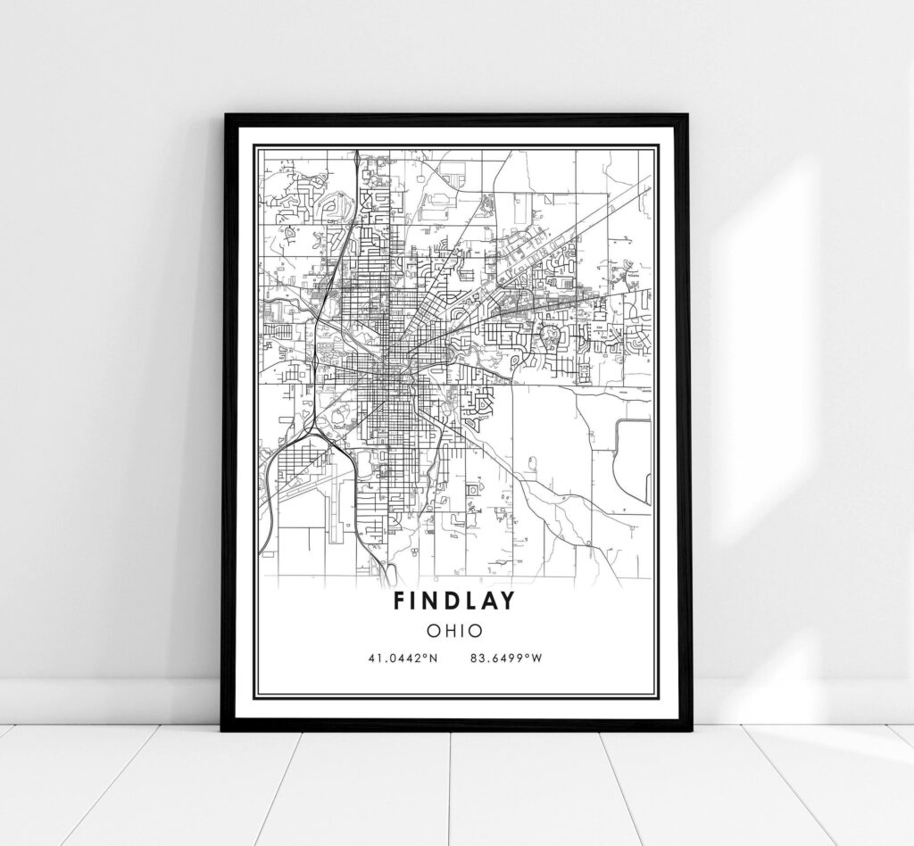 Street Map Of Findlay Ohio | Maps Of Ohio