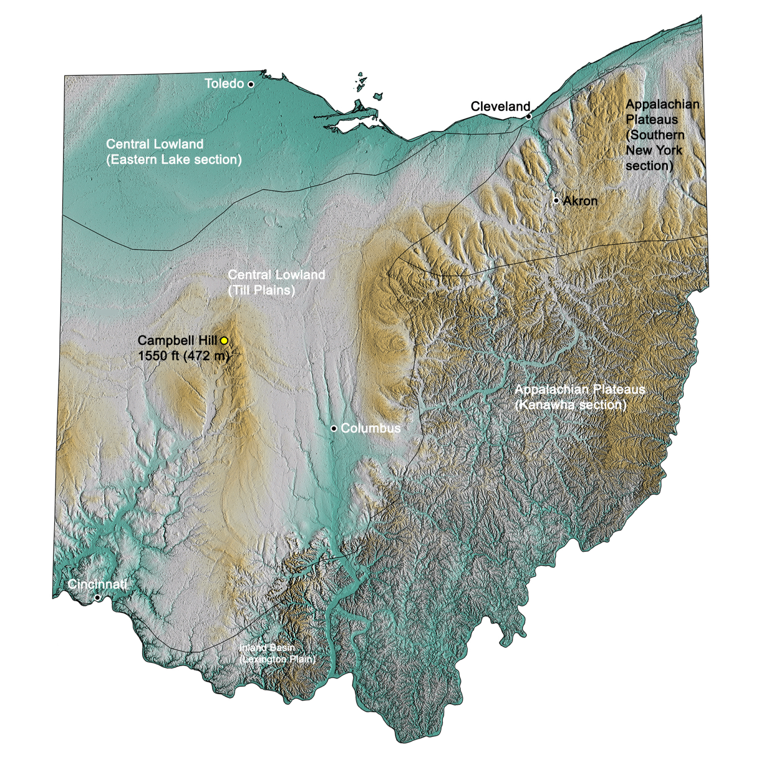 Topographic Map Of Columbus Ohio | Maps Of Ohio
