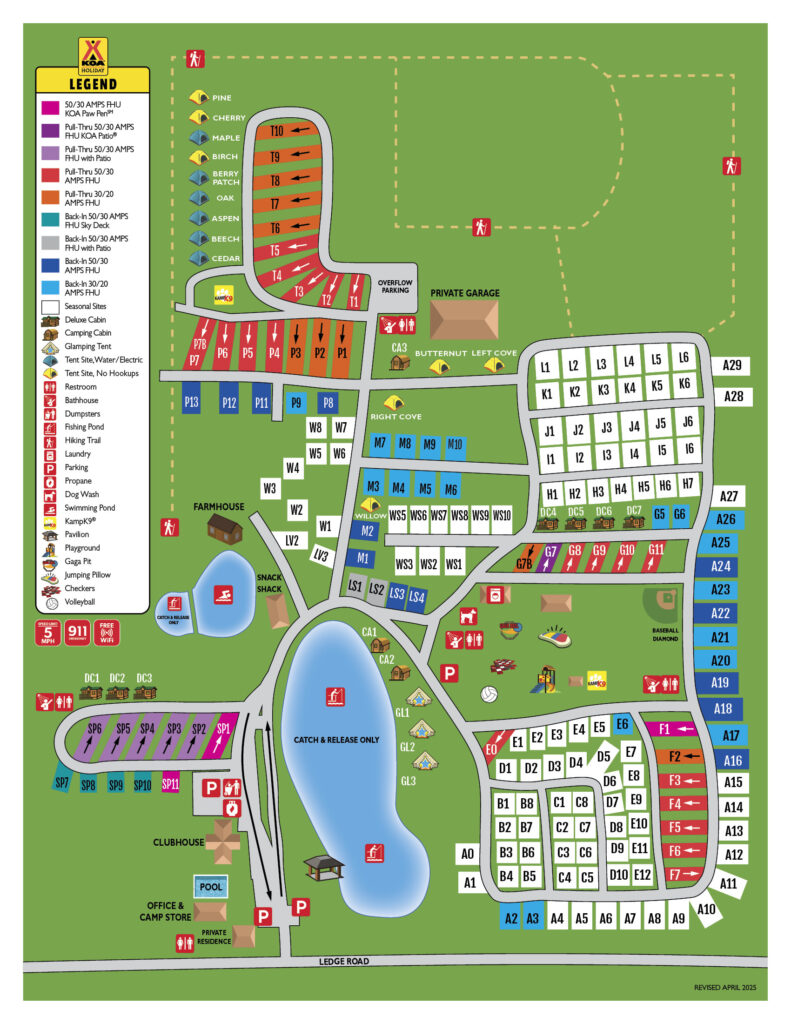 Map Of Campgrounds In Ohio Maps Of Ohio