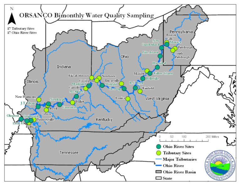 Map Of The Ohio River System | Maps Of Ohio