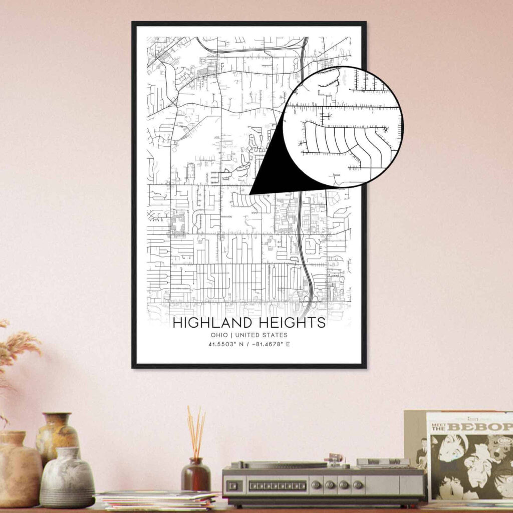 Map Of Highland Heights Ohio | Maps Of Ohio