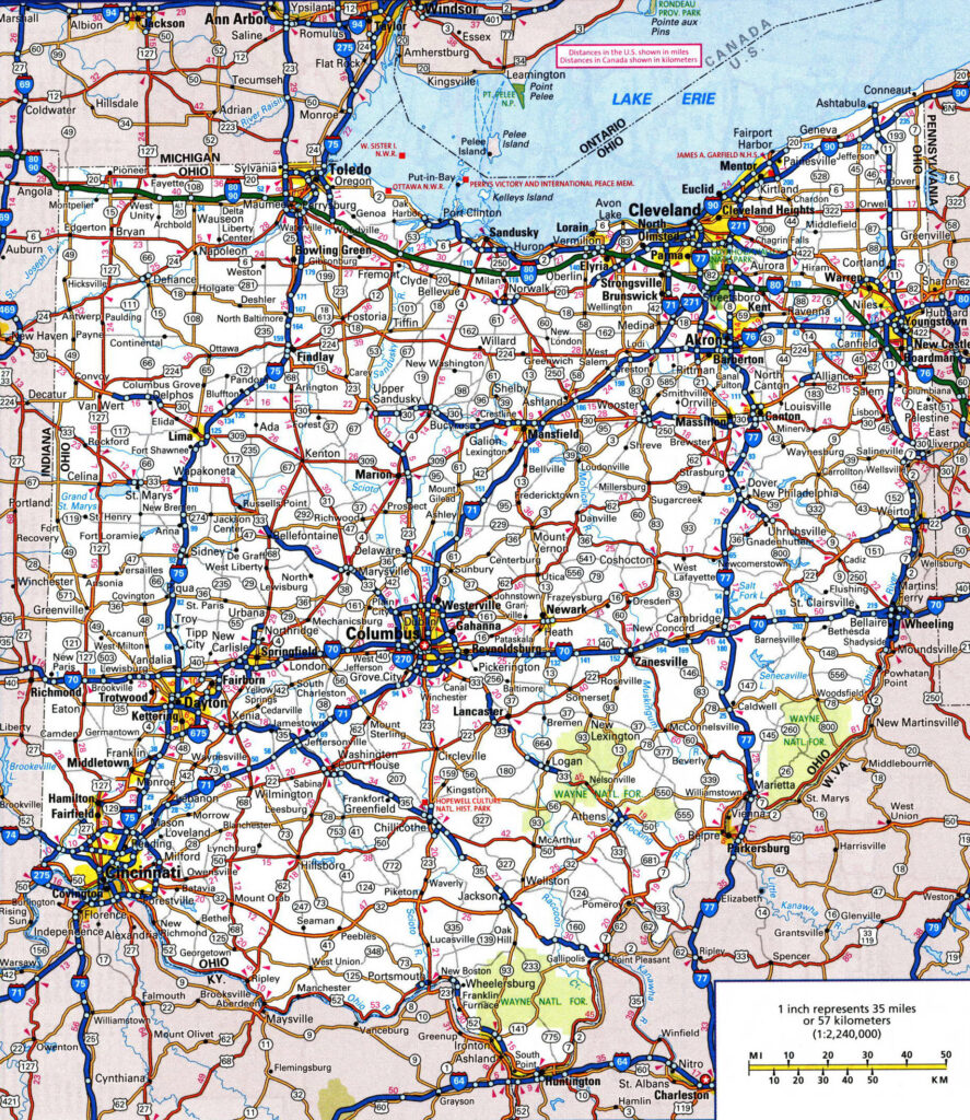 Map Of Southern Ohio Cities | Maps Of Ohio