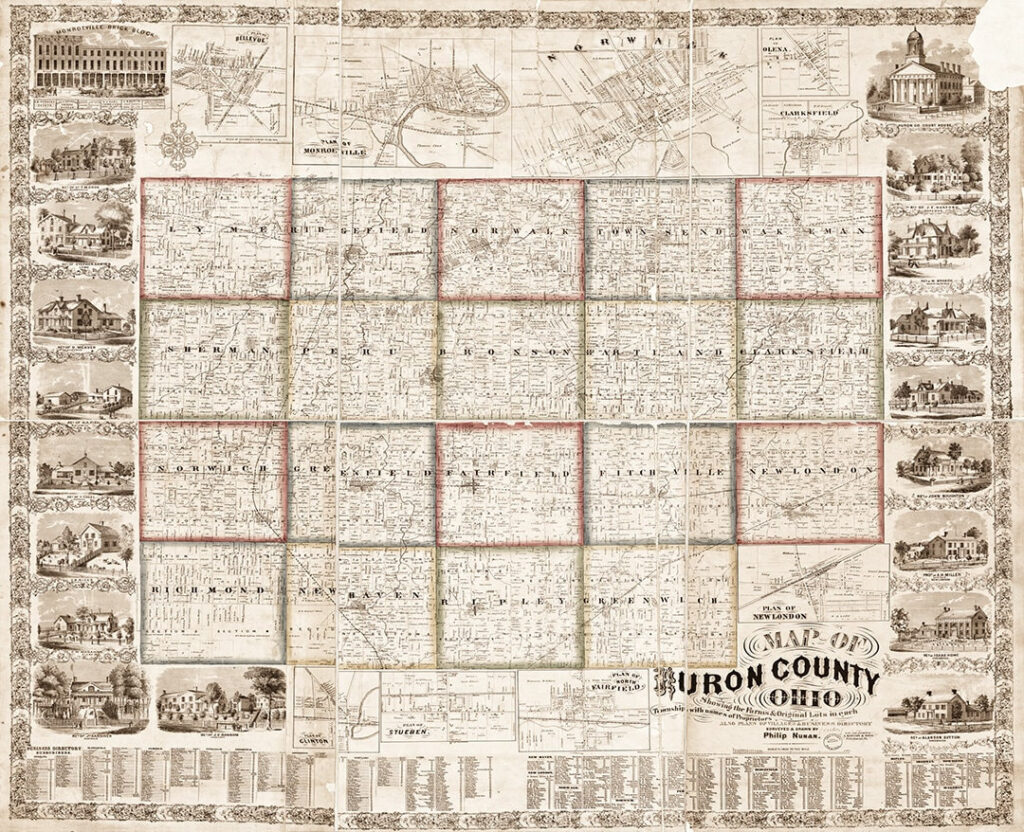Map Of Huron County Ohio | Maps Of Ohio