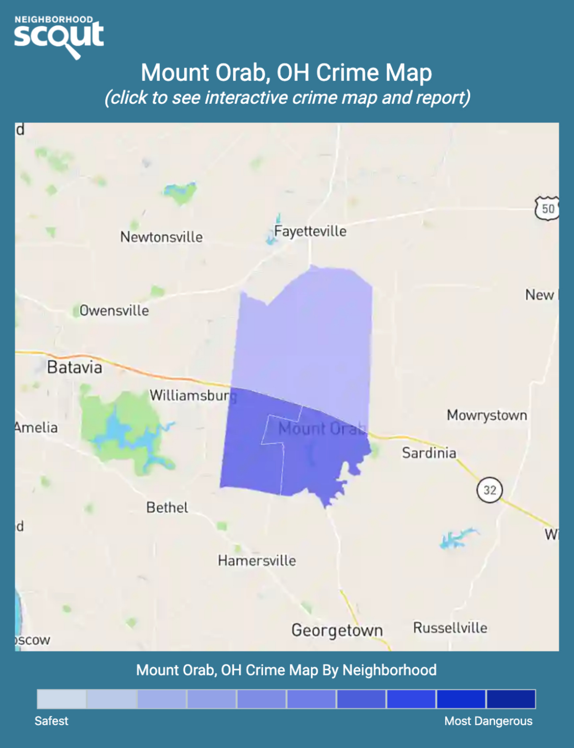 Map Of Mt Orab Ohio | Maps Of Ohio