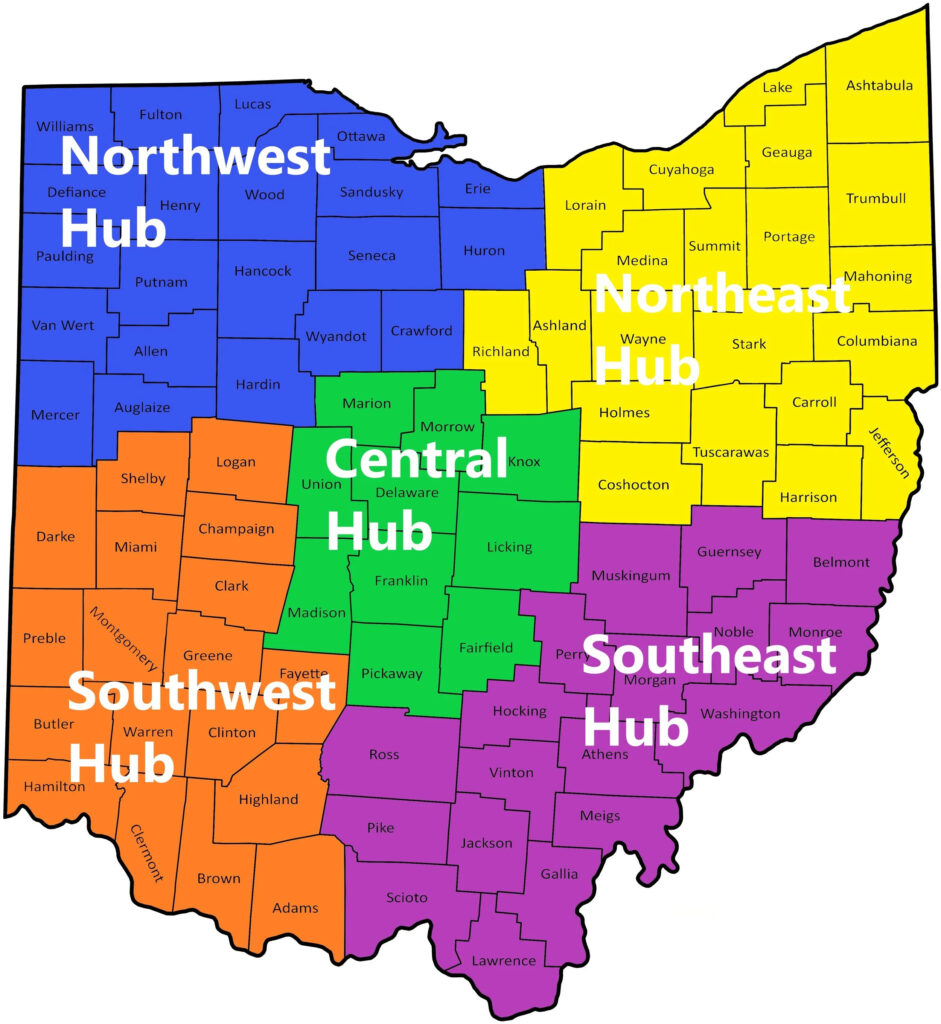 Map Of Southwest Ohio Counties | Maps Of Ohio