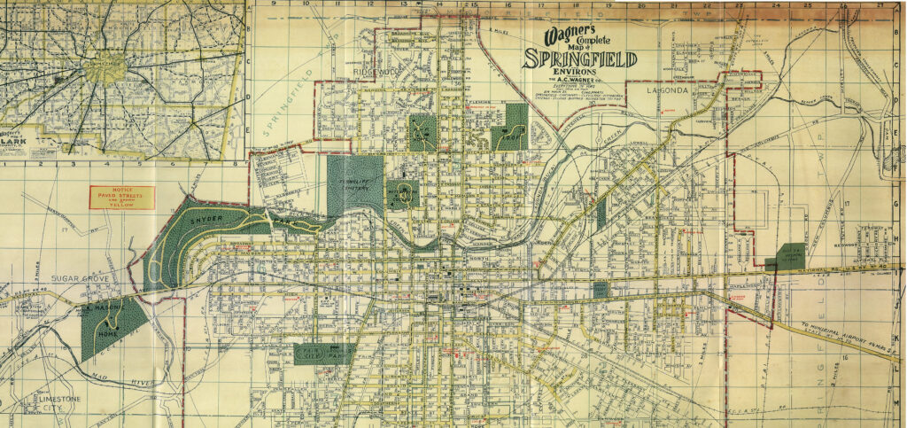 Street Map Of Springfield Ohio | Maps Of Ohio