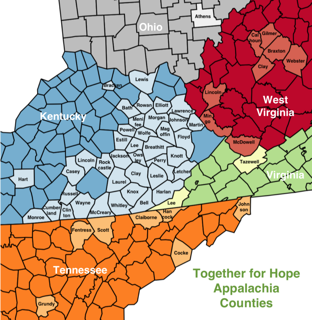 Map Of Ohio Appalachian Counties | Maps Of Ohio