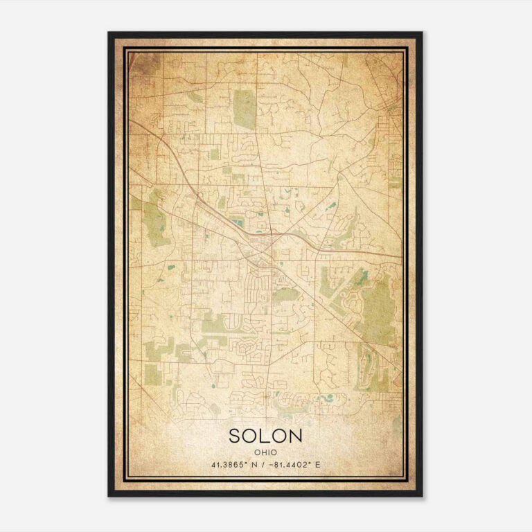 Map Of Solon Ohio Area | Maps Of Ohio