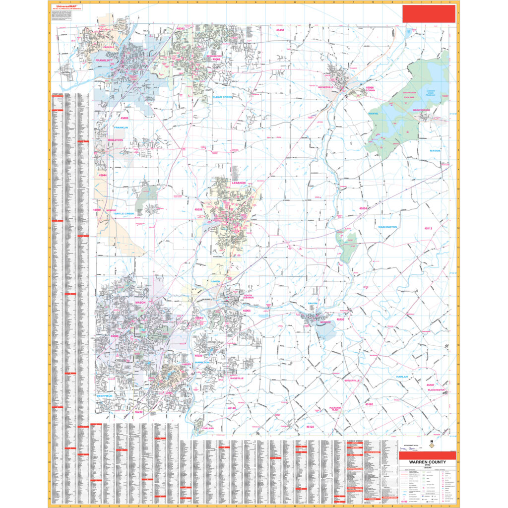 Map Of Warren Ohio And Surrounding Areas | Maps Of Ohio