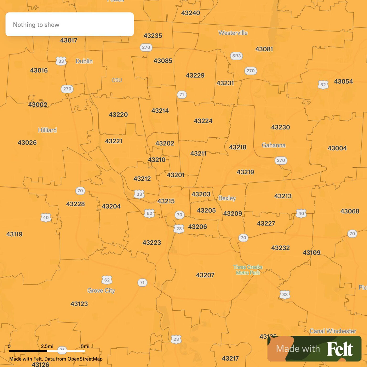 Map Of Zip Codes Ohio | Maps Of Ohio